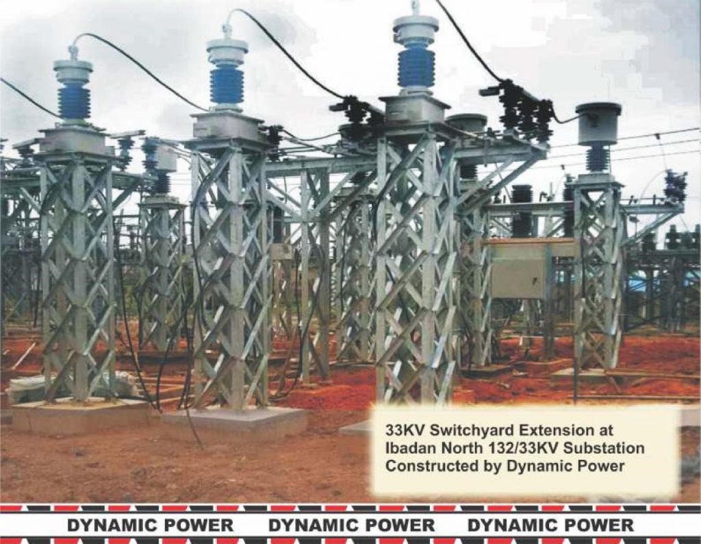 33KV Switchyard Extension at Ibadan North 132-33KV Substation Constructed by Dynamic Power ...